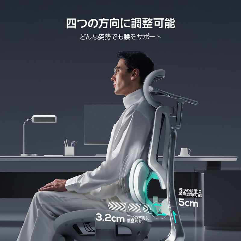 HBADA E3 Ultra Ergonomic Office Chair with Footrest